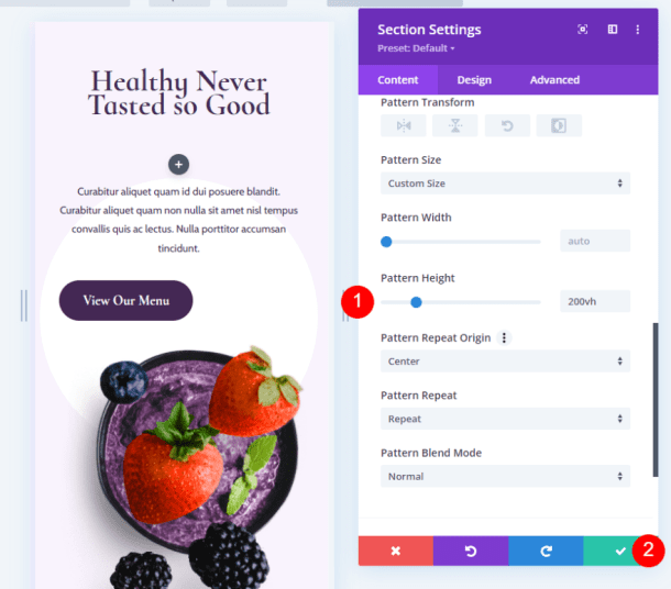 How To Add A Custom Size To Your Background Pattern With Divi