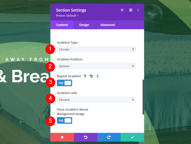 Comparing the Gradient Types in Divi's Gradient Builder