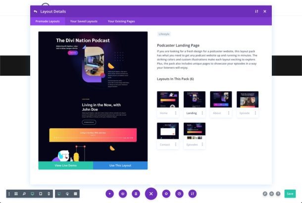 Get a FREE Podcaster Layout Pack for Divi