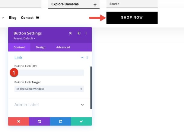 Download a FREE Header & Footer for Divi's Camera Product Layout Pack
