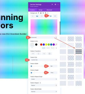 How to Combine Divi's Background Gradient Builder, Masks and Patterns