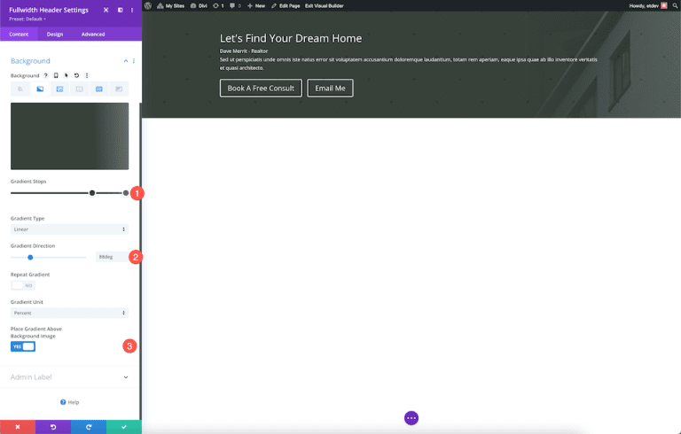 How to Style Your Fullwidth Header Module's Background