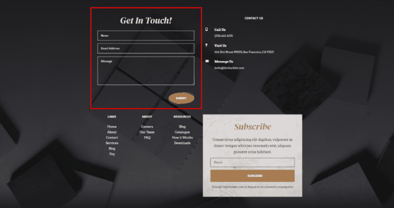 How to Include a Contact Form in Your Divi Footer