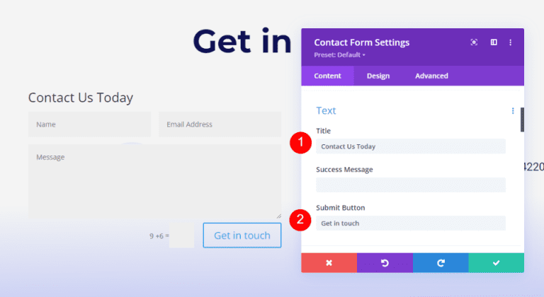 How to Include a Contact Form in Your Divi Footer
