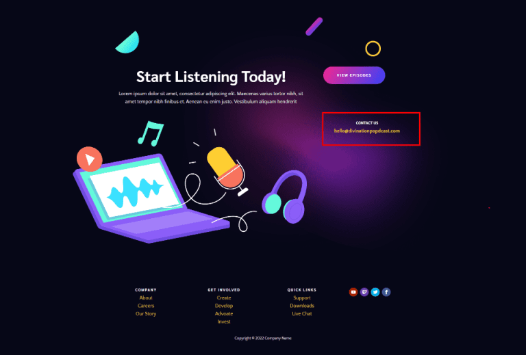 How to Include a Contact Form in Your Divi Footer