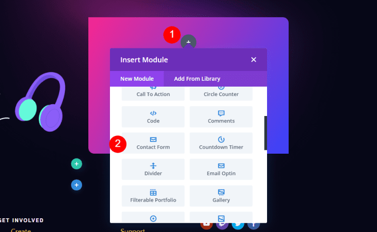 How to Include a Contact Form in Your Divi Footer