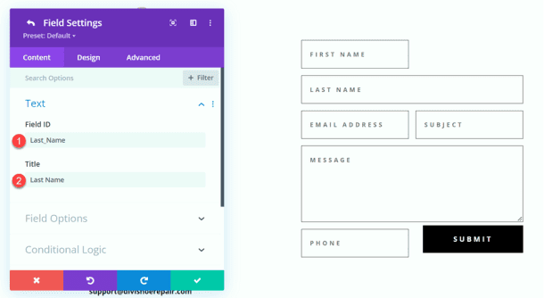 How to Combine Inline & Fullwidth Fields in Divi's Contact Form Module
