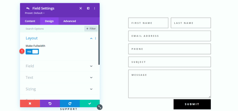 How to Combine Inline & Fullwidth Fields in Divi's Contact Form Module
