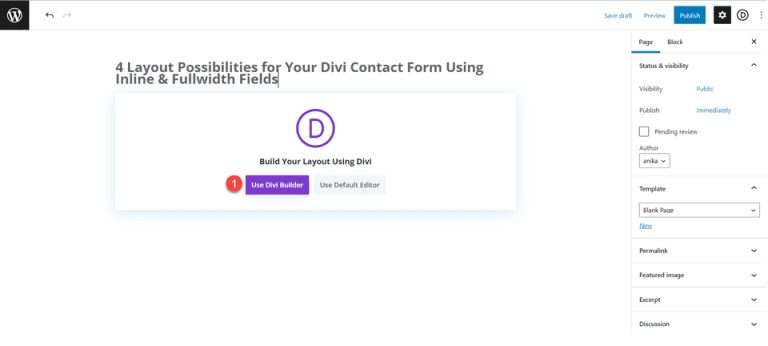 How To Combine Inline And Fullwidth Fields In Divis Contact Form Module