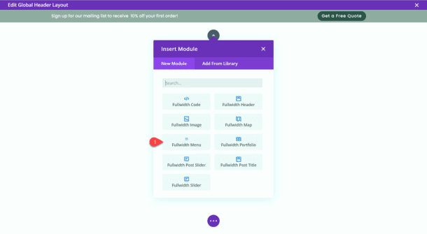 How to Build a Global Header with Divi's Fullwidth Menu Module
