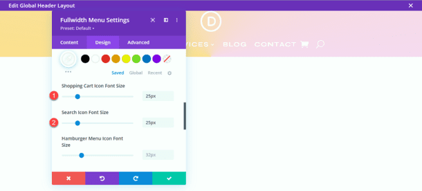 How to Style the Cart & Search Icons in Your Divi Fullwidth Menu Module