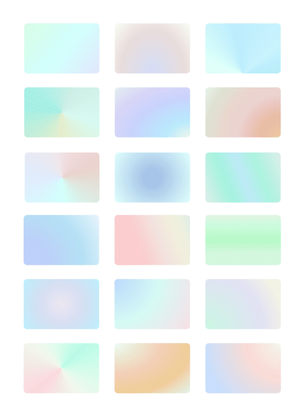 18 FREE Pastel Gradients Built with Divi's Gradient Builder