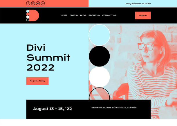 Download A Free Header And Footer For Divis Conference Layout Pack