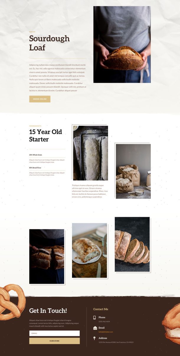 Get a FREE Home Baker Layout Pack for Divi