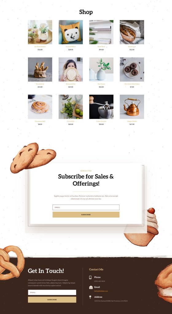 Get a FREE Home Baker Layout Pack for Divi