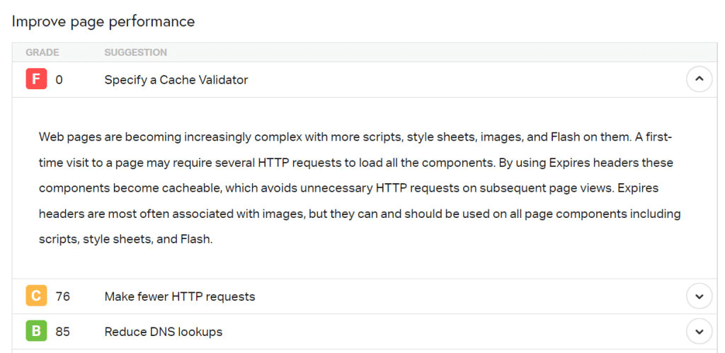 How to Fix the "Specify a Cache Validator" Error