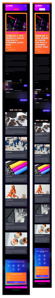 Download a FREE Blog Post Template for Divi's Streamer Layout Pack