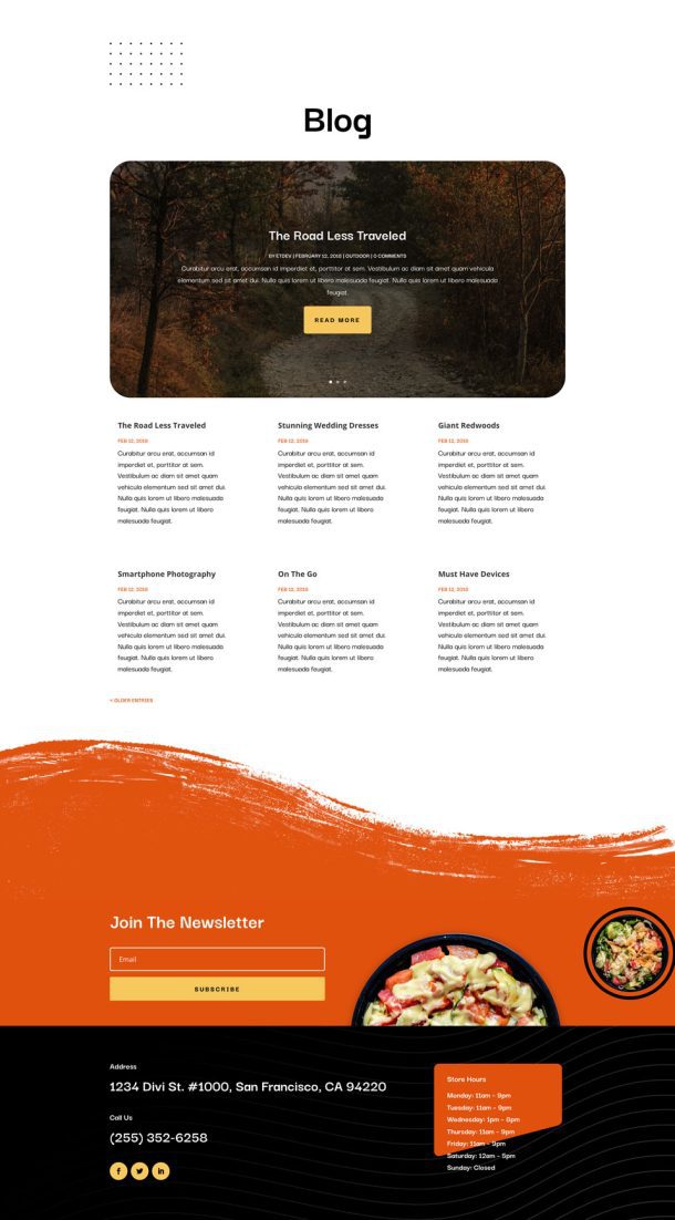 Get a FREE Poke Restaurant Layout Pack for Divi