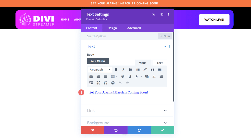 Download a FREE Header & Footer for Divi's Streamer Layout Pack