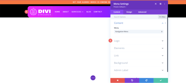 Download a FREE Header & Footer for Divi's Streamer Layout Pack