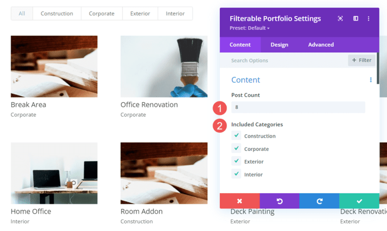 How to Style the Category Filter in Divi's Filterable Portfolio Module