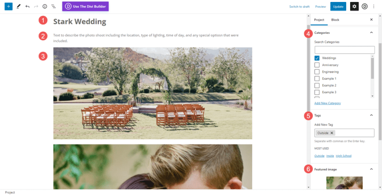 How to Set up WordPress Projects for Divi's Filterable Portfolio Module