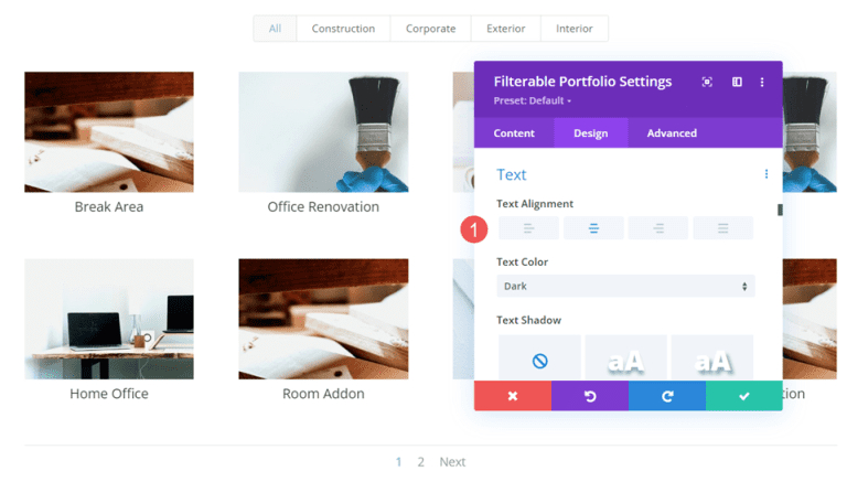 How to Style the Category Filter in Divi's Filterable Portfolio Module