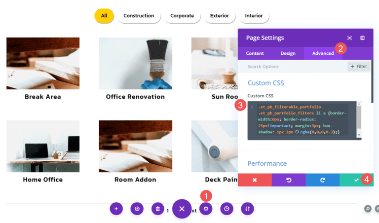 How to Style the Category Filter in Divi's Filterable Portfolio Module