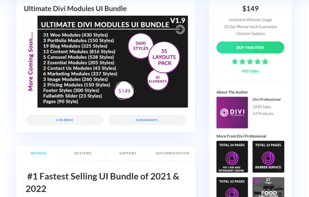 Divi Product Highlight: Ultimate Divi Modules UI Bundle