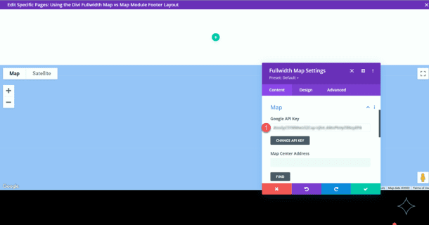 Using the Divi Fullwidth Map vs Map Module