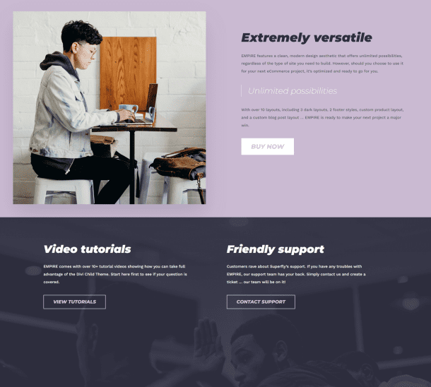 EMPIRE - Divi Child Theme Overview