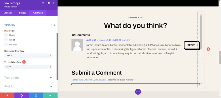 How to Create a Scroll Container for Your Divi Comments Module