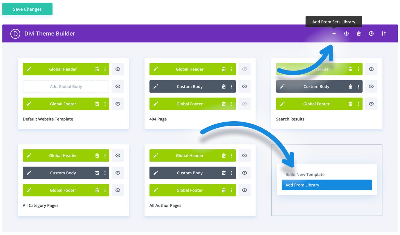 Introducing The Divi Theme Builder Library With Divi Cloud Storage