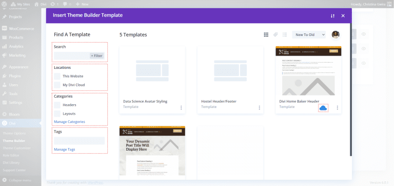 How to Edit a Template in Divi's Theme Builder Library