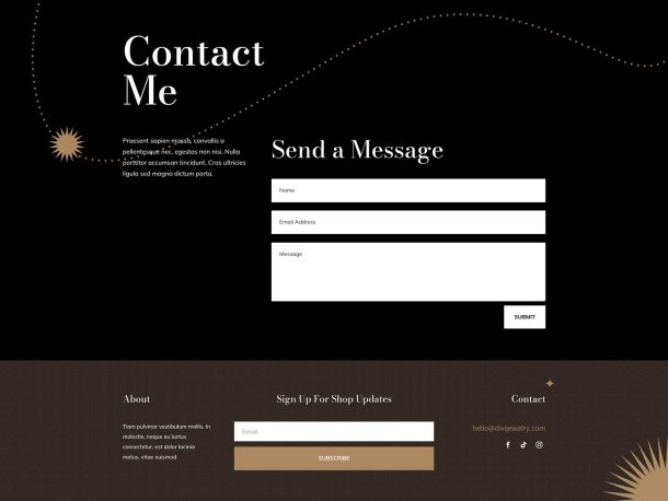 Get a Free Jewelry Designer Layout Pack for Divi