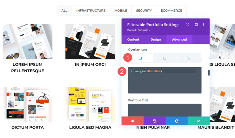 How to Customize the Project Overlay in Divi's Filterable Portfolio Module