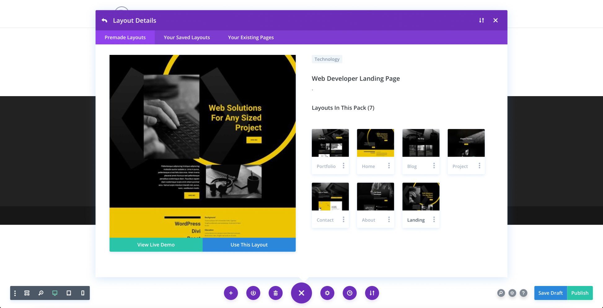 Get a Free Web Developer Layout Pack for Divi