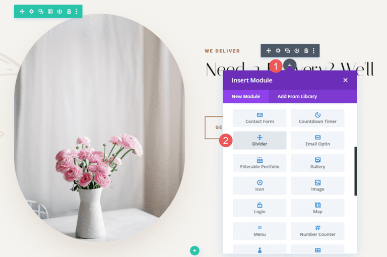 How to Use Invisible Dividers to Create Space Between Divi Modules