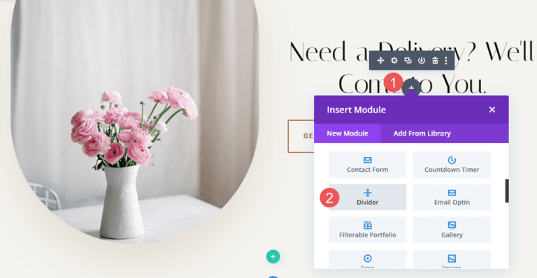 How to Use Invisible Dividers to Create Space Between Divi Modules