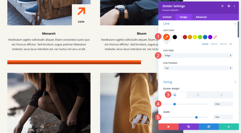 An Overview Of Line Styles In Divis Divider Module And How To Style Them