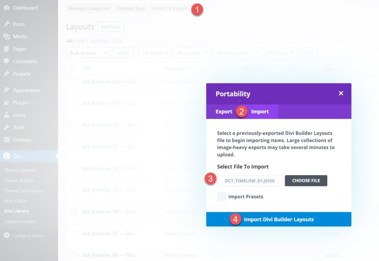 Divi Product Highlight: Divi Timeline Layouts Pack