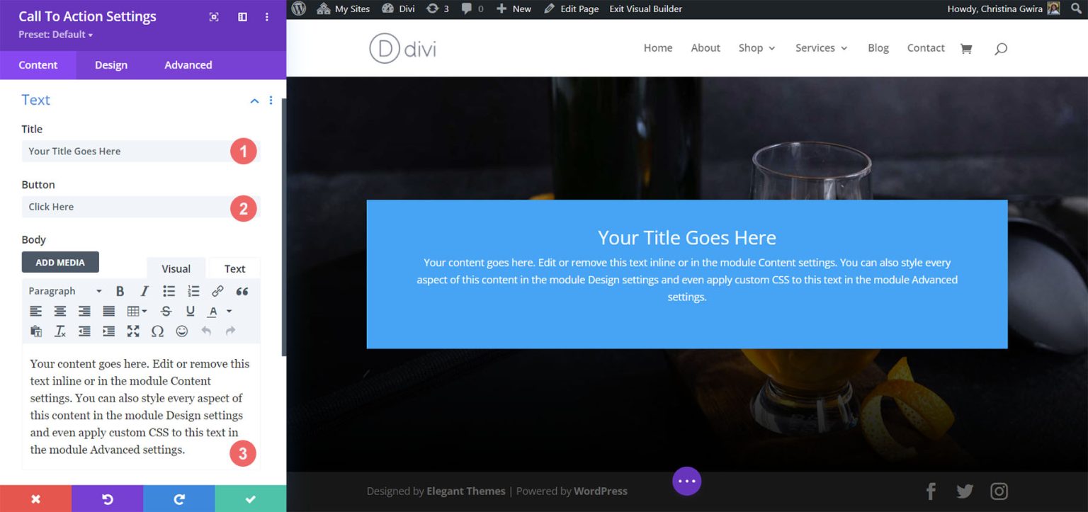 How to Style the Divi Call to Action Module (3 Examples!)