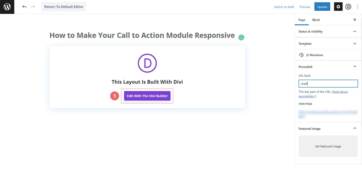 How to Make Your Divi Call to Action Module Responsive