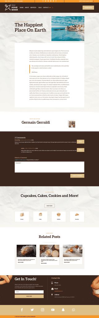 Download a FREE Blog Post Template for Divi's Home Baker Layout Pack