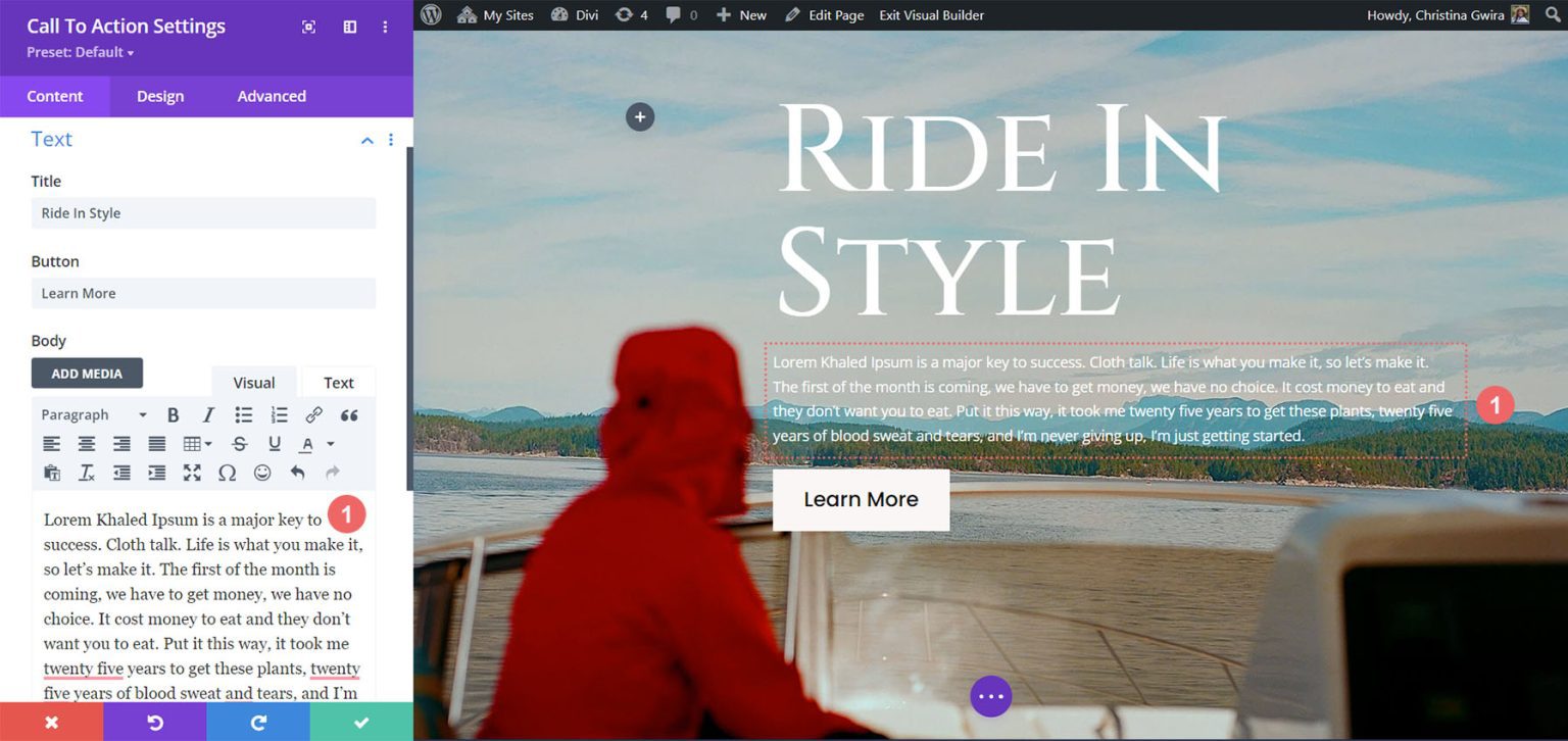 How To Make Your Divi Call To Action Module Responsive