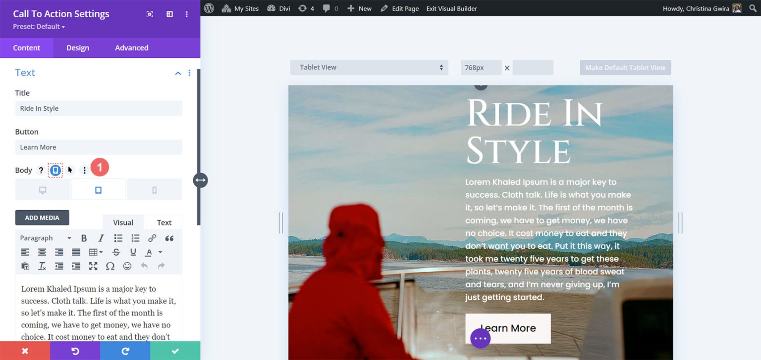 How to Make Your Divi Call to Action Module Responsive