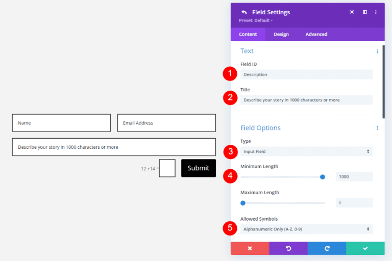 How to Set a Minimum Length for Divi Contact Form Fields