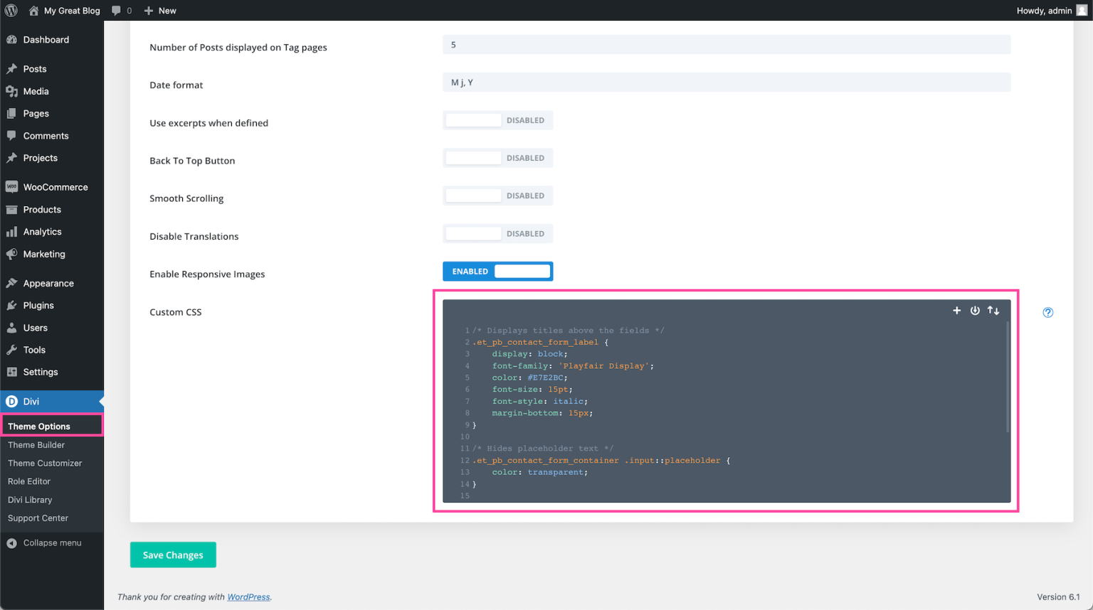 How to Add Labels Above the Fields in Divi's Contact Form Module