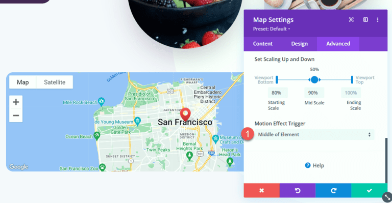 How to Expand Your Map Module on Scroll with Divi's Scroll Effects