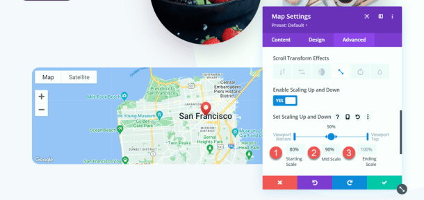 How to Expand Your Map Module on Scroll with Divi's Scroll Effects